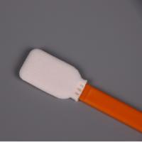 China Double Layer Rectangle Laser Sealed Printer Head Cleaning Swabs Class 100 Knitted Polyester Tip for sale