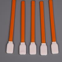 China Double Layer Rectangle Laser Sealed Printer Head Cleaning Swabs Class 100 Knitted Polyester Tip for sale