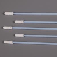 China Disposable Thermally Bonded Polyester Fiber Lens Cleaning Swab for PCB 10cm for sale