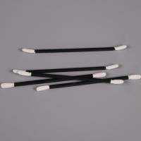 China Twisted Tip Double Head Class 100 Sealed Polyester Cloth Cleanroom Swab Stick 15cm for sale