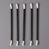 China Twisted Tip Double Head Class 100 Sealed Polyester Cloth Cleanroom Swab Stick 15cm for sale