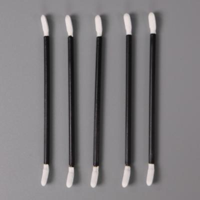 China Twisted Tip Double Head Class 100 Sealed Polyester Cloth Cleanroom Swab Stick 15cm for sale