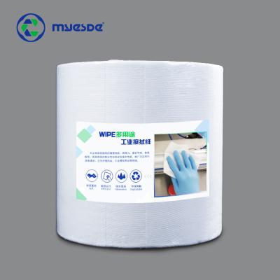 China 25cm x 37cm 500pcs 68g Polyester Nonwoven Cleanroom Paper - High Absorption Industrial Wiping Fabric for sale