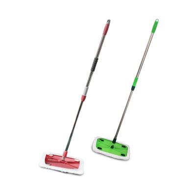 China Steel Socket Cleanroom Mop 30.5x49.5cm with Microfiber Reusable Head for ISO Class 3-8 Environments for sale
