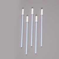 China Disposable Thermally Bonded Polyester Fiber Lens Cleaning Swab for PCB 10cm for sale