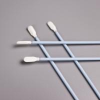 China Double Layer Polyester Tipped Swabs Industrial Disposable Cleanroom Cotton Buds For Electronics for sale