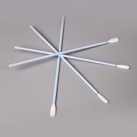 China Double Layer Polyester Tipped Swabs Industrial Disposable Cleanroom Cotton Buds For Electronics for sale