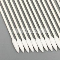 China Double Pointed Tip Cleanroom Swab Dust Free Sharp Point Long Cotton Buds 75mm for sale