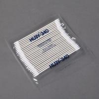 China Cleanroom Lint Free White Cotton Swabs 75mm Pointed Tip for Precision Cleaning for sale