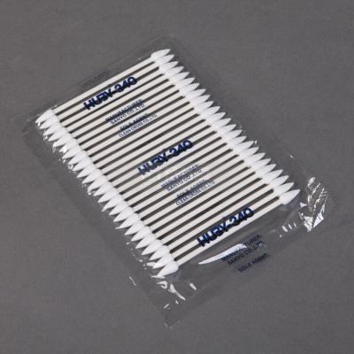 China Lint Free Cleanroom Cotton Swabs 75mm Double Tip for Electronics PCB Optical Lens Cleaning for sale