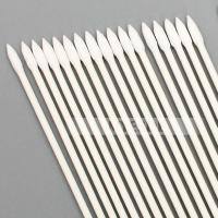 China Double Pointed Tip Cleanroom Swab Dust Free Sharp Point Long Cotton Buds 75mm for sale