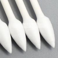 China 75mm Industrial Cleanroom Swab Lint Free Paper Stick Pointed Cotton Swabs 12mm Head for sale