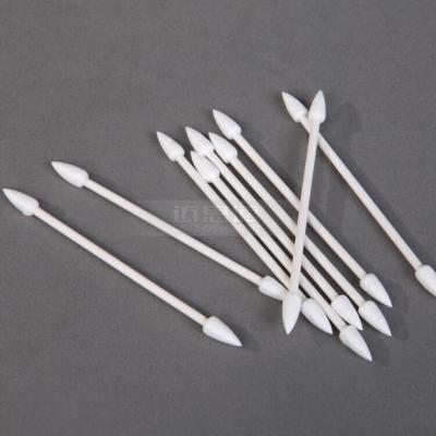 China 75mm Industrial Cleanroom Swab Lint Free Paper Stick Pointed Cotton Swabs 12mm Head for sale
