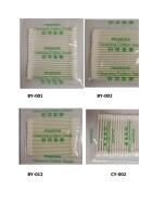 China Dust Free Cleanroom Cotton Swabs 75mm Paper Handle Lint Free Industrial Cleaning Swab for sale