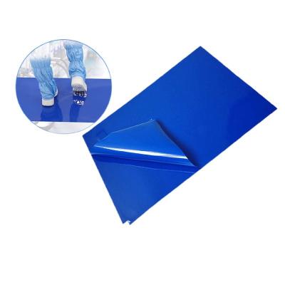 China 30-Layer Cleanroom Sticky Mat 30-40 Micron PE Film for Electronic Factory Dust Control 36x45 Inch for sale