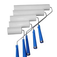China Custom Silicone Adhesive Roller 4-12 Inch for PCB LCD Cleaning with 100 Sheets and ROHS Certification for sale