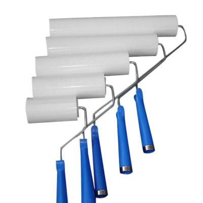 China Custom Silicone Adhesive Roller 4-12 Inch for PCB LCD Cleaning with 100 Sheets and ROHS Certification for sale