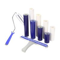 China Blue PE Cleanroom Sticky Roller with 100 Sheets - 4/6/8/10/12 Inch Sizes, RoHS Certified for sale
