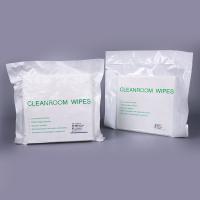China Two Ply Sterile Cleanroom Wipes Polyester Knit Continuous Filament Lint Free 6x6 Inch for sale