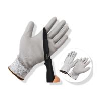 China Level 5 Cut Resistant Safety Gloves with PU Coating - 20-23cm Length, 0.9-1mm Thickness for Kitchen and Industrial Use for sale