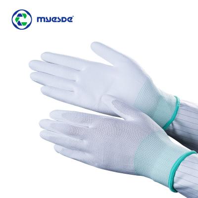China ESD Antistatic Fabric Cleanroom Gloves with 0.9-1mm Thickness and 20-23cm Length for Electronic Assembly for sale