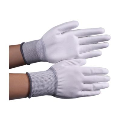 China Carbon Fiber PU ESD Anti-Static Gloves 20-23cm Length 0.9-1.0mm Thickness for Electronics Assembly for sale