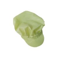 China ESD Cleanroom Anti-Static Cap with 5mm Conductive Grid, Polyester Fabric for Electronics Manufacturing for sale