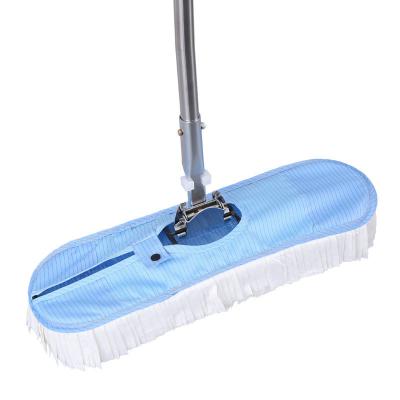 China Cleanroom Microfiber String Mop 360 Degree Rotation Easy Replace for ISO 5-6 ESD Workshop for sale