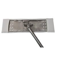 China Cleanroom Mop 100 Polyester Ultrasonic Cutting Class 1000-10 Stainless Steel Handle for sale