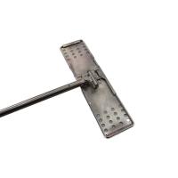 China ISO 5-9 Cleanroom Mops 100% Polyester Steel Frame 5x16in ESD Autoclavable for sale