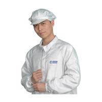 China ESD Cleanroom Coverall with Undetachable Hood - Class 10 Anti-Static Workwear for Electronics Manufacturing for sale