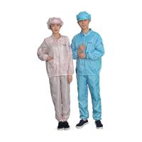 China ESD Cleanroom Coverall Anti-Static Clothing 10^6-10^7 Ohms S-XXXXXL Size Range for sale