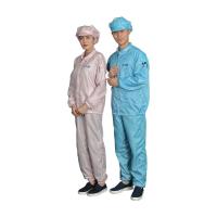 China ESD Cleanroom Coverall Anti-Static Clothing 10^6-10^7 Ohms S-XXXXXL Size Range for sale