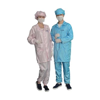 China ESD Cleanroom Coverall 140-175cm Anti-Static Garment for Class 10 Cleanrooms with 8 Size Options for sale
