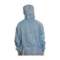 China ESD Cleanroom Coverall with 98% Polyester 2% Carbon Fiber Anti-Static Garment for Electronics Manufacturing for sale