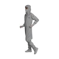 China Blue Anti-static Cleanroom Coverall ESD Workwear 10^6-10^7 Ohms for 100-1000 Level Environments for sale