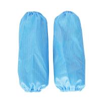 China ESD Antistatic Clean Room Arm Covers 97% Polyester 3% Conductive Carbon Filament for sale