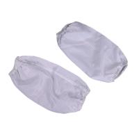 China ESD Antistatic Clean Room Arm Covers 97% Polyester 3% Conductive Carbon Filament for sale