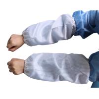 China ESD Antistatic Clean Room Arm Covers 97% Polyester 3% Conductive Carbon Filament for sale