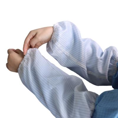 China ESD Antistatic Clean Room Arm Covers 97% Polyester 3% Conductive Carbon Filament for sale