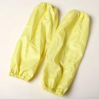 China ESD Antistatic Clean Room Arm Covers 97% Polyester 3% Conductive Carbon Filament for sale