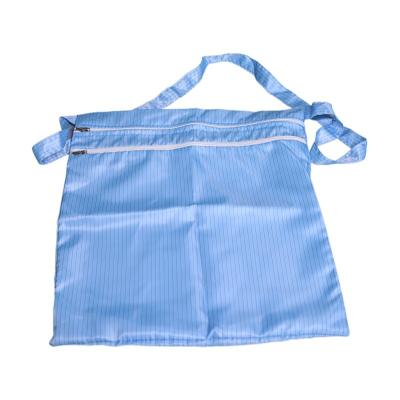China ESD Anti-static Polyester Cleanroom Bag 3 Layers Ziplock Blue 42x38.5cm for sale