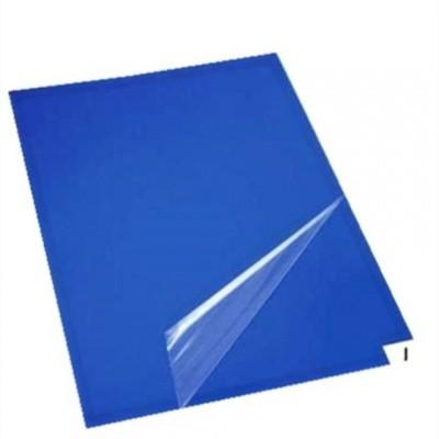 China 24x36 Inch LDPE Sticky Mat for Cleanrooms - 30 Layer Adhesive Flooring with 30-40 Micron Thickness for sale