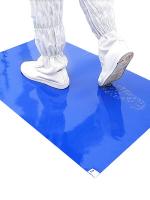 China 24x36 Inch LDPE Sticky Mat for Cleanrooms - 30 Layer Adhesive Flooring with 30-40 Micron Thickness for sale