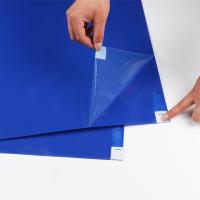 China 26x45 Inch Disposable 30-Sheet Cleanroom Tacky Mat with 30-40 Micron LDPE Construction for Laboratory Use for sale