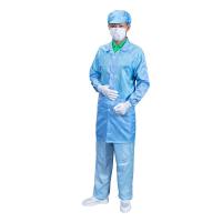 China ESD Cleanroom Coverall Anti-Static Uniform with Integrated Boots - Sizes XS to 4XL, Polyester Conductive Fabric for sale