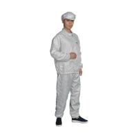 China ESD Cleanroom Coverall - Washable Polyester Anti-static Garment for Class 10 Environments for sale