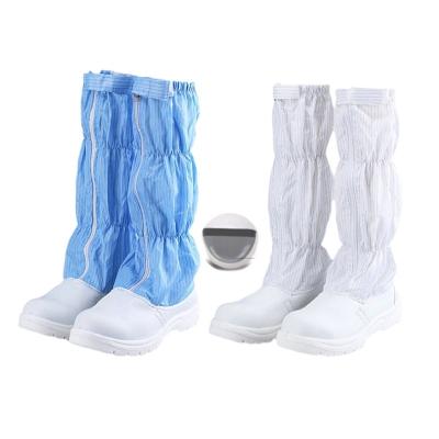 China ESD Safety Booties with Static Dissipative PVC Outsole - ANSI/ESD Compliant Cleanroom Footwear in 13 US Sizes for sale