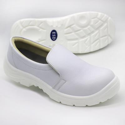 China Clean Room ESD Anti-Static Safety Shoes with Steel Toe Cap and Water-Resistant Upper for Electronics and Medical for sale