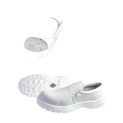 China ESD Approved Cleanroom Antistatic Safety Shoes with Steel Toe - Model H-3521 Unisex PU Construction for sale